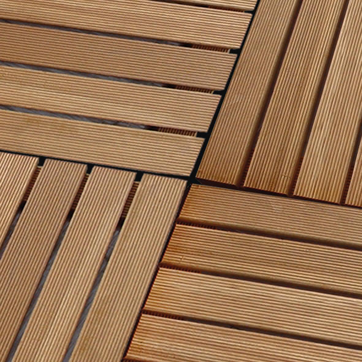 Terrassenfliesen Bangkirai 50x50 cm