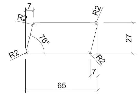 Rhombusleisten - Holz Leisten im Profil Rhombus